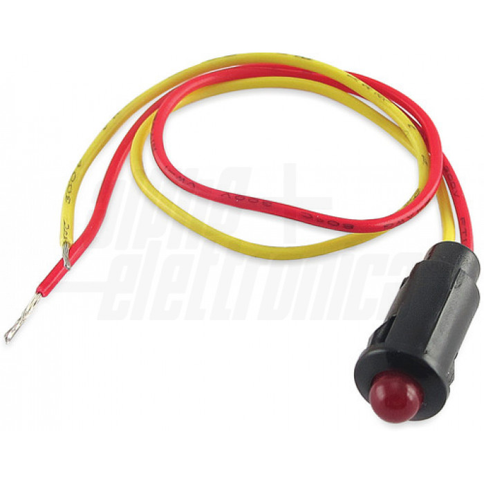 LL9010/1 - Indicatore LED da pannello lampeggiante - 12Vdc - Rosso ...