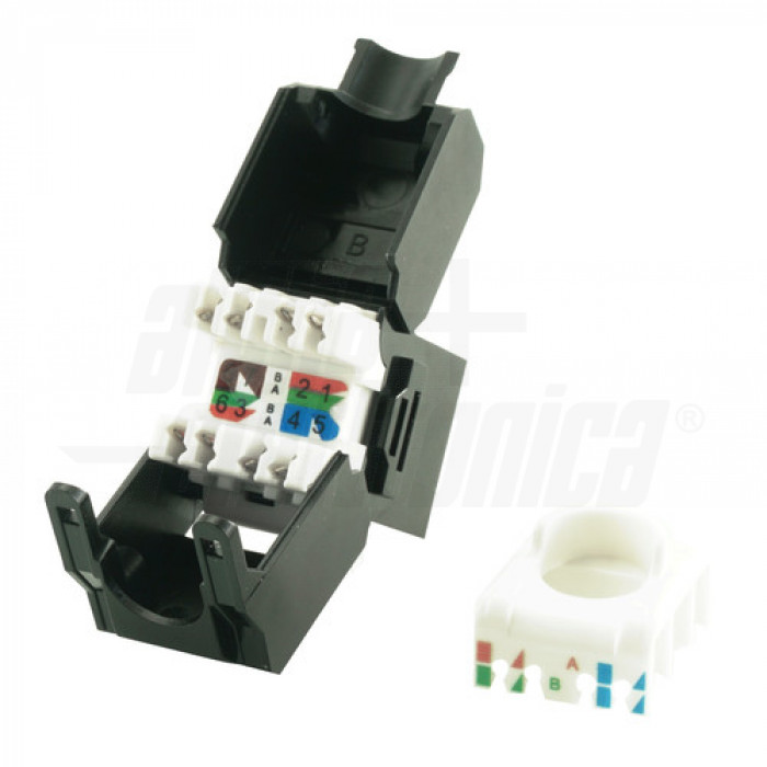96-301-6A-N - Presa Keystone 8P8C RJ45 non schermata - Cat.6a - UTP ...
