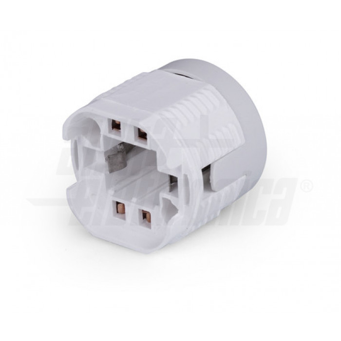 23-9-146 - Portalampada G24 - no Key - 4 pin - Beige - Alpha Elettronica