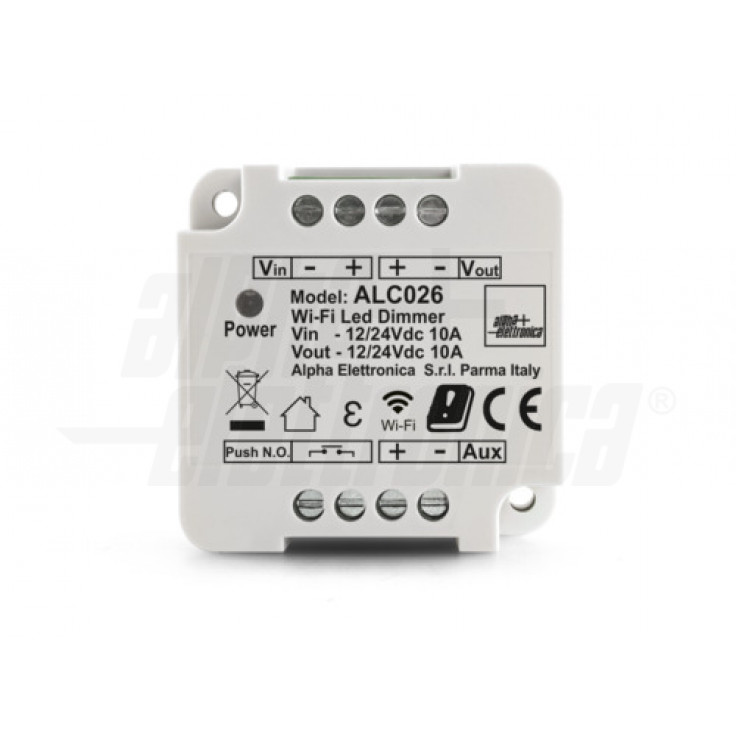 ALC026 - Dimmer per strisce LED monocolore 12/24Vdc - 10A - Comando Wi ...