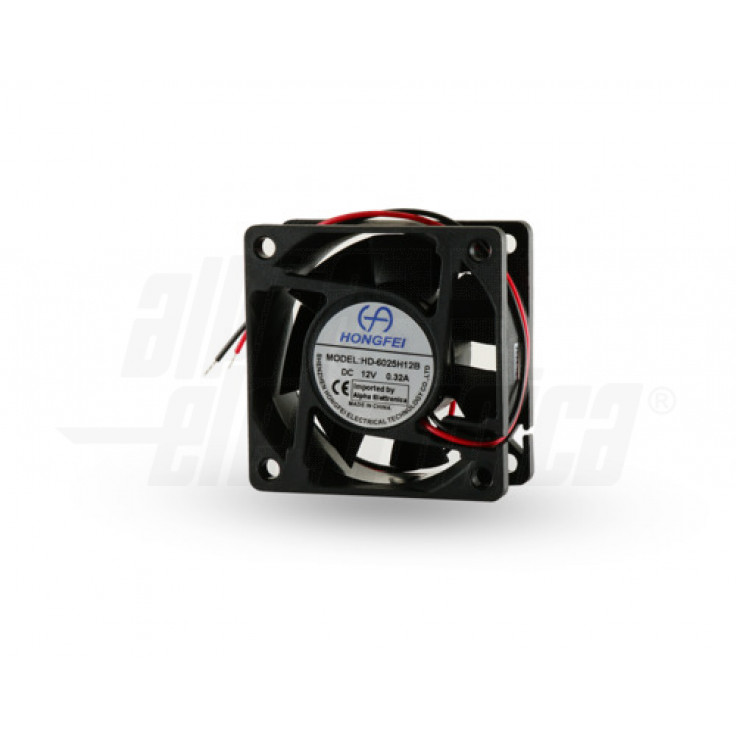 FNHD-6025H12B - Ventola DC 60x60x25 12V Cuscinetti 25,40CFM - Alpha ...