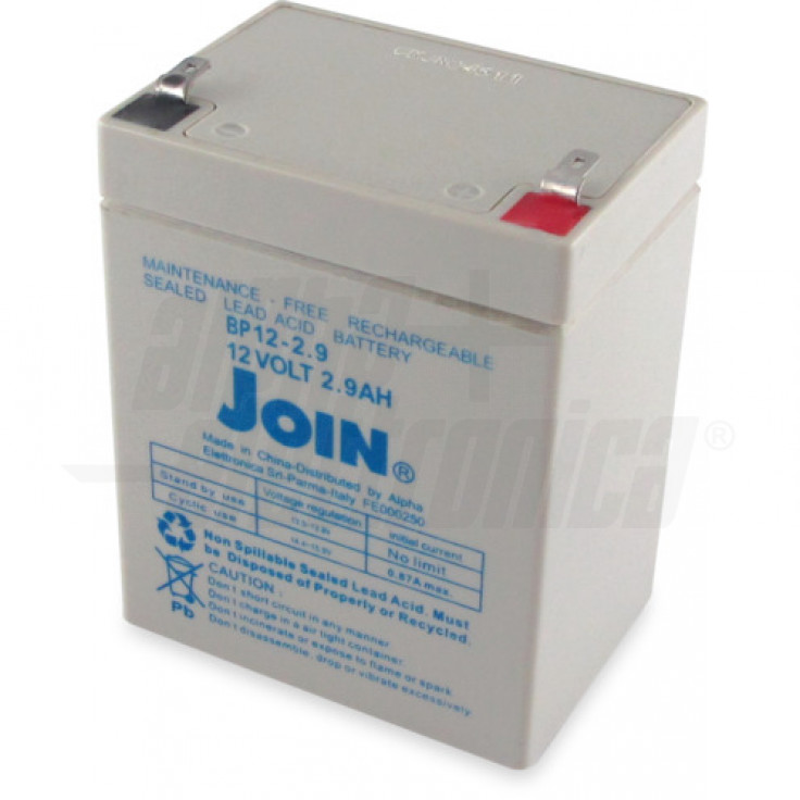 BP12-2,9 - Batteria al piombo 12V 2,9Ah - AGM - Alpha Elettronica