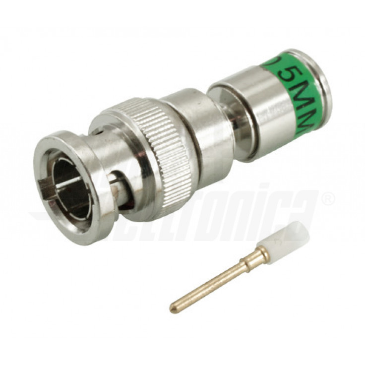 80-113/5 - Spina BNC a compressione - 75Ohm - per cavo ø5mm - Alpha ...