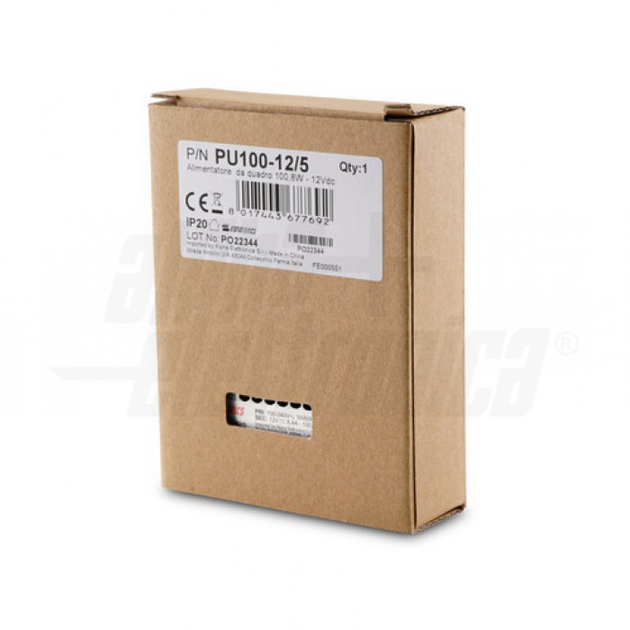 PU100-12/5 - Alimentatore da quadro 100,8W - 12Vdc - Alpha Elettronica