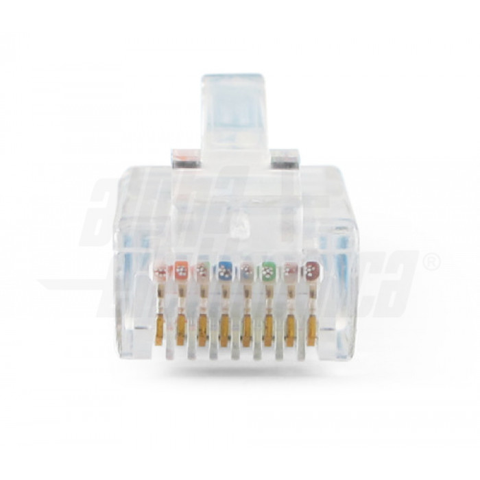 94-914/6 - Spina RJ45 8P8C Cat.6 UTP AWG24-26 Passante - Contatti ...